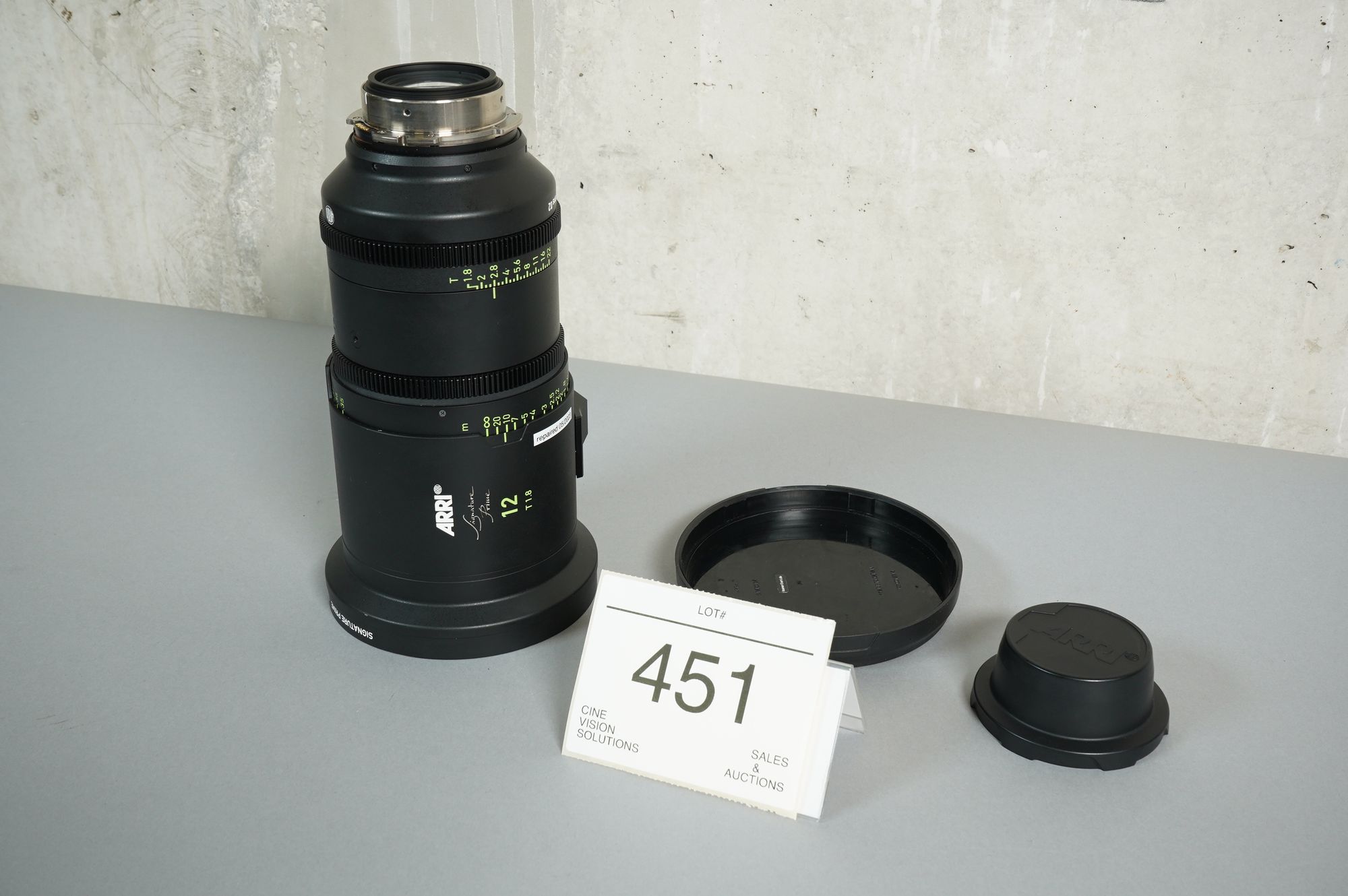 Lot: 451 - Demo Lens Signature Primes Completion Lens 12mm in meters ...