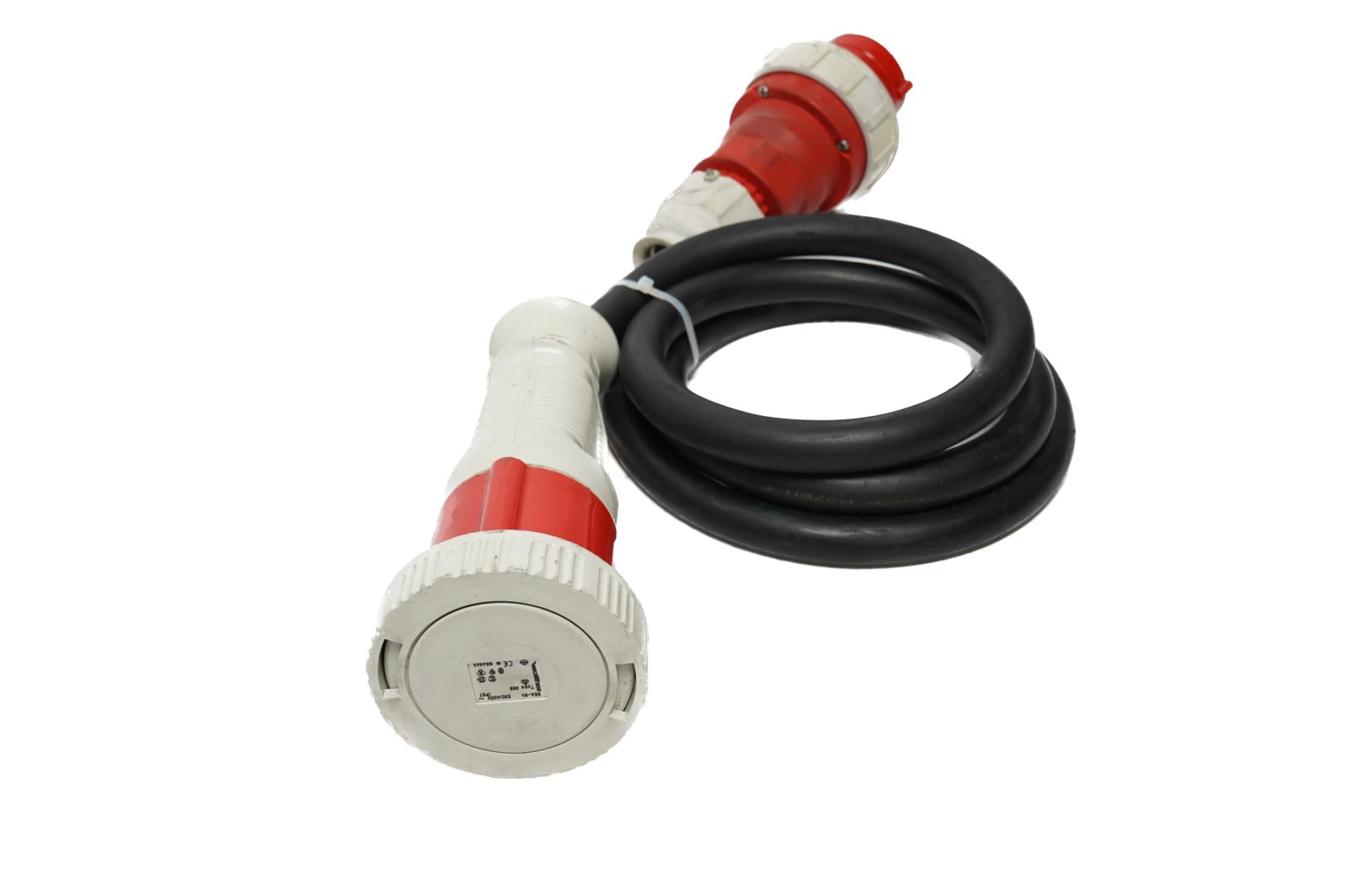 63A CEE Extension Cable 2m H07RN-F 5G10mm² 400V, IP44 – Cinevision ...