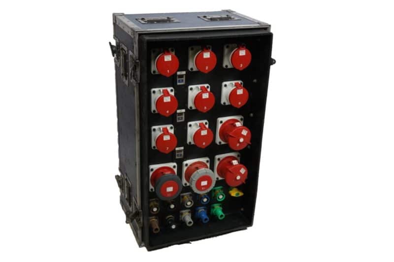 Distribution box 400A Powerlock with flightcase – Cinevision-Solutions