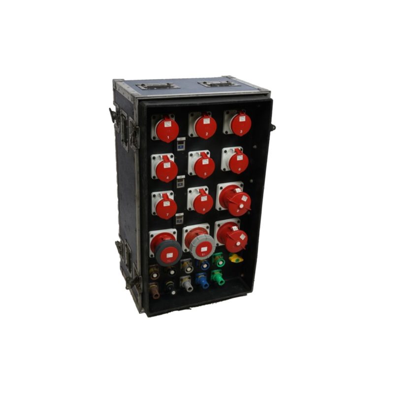 Distribution box 400A Powerlock with flightcase – Cinevision-Solutions